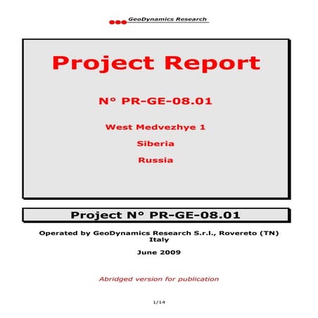West Med Seismic Survey Project Report - June 2009 | PDF | Geography | Science