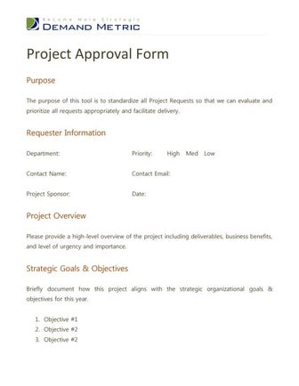 Project Review Form | PDF