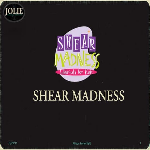 Shear Madness Project Review 2 | PPTX