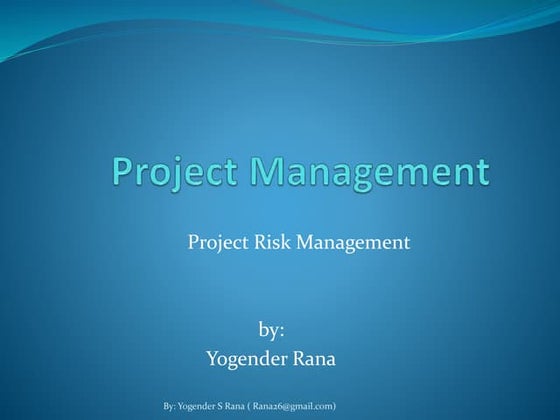 Risk Management | PPT
