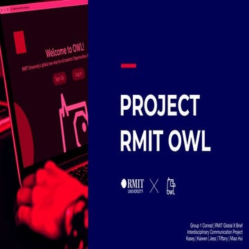 PROJECT RMIT OWL | PDF | Social Networking | Internet