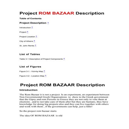Project Rom Bazaar Description | PDF