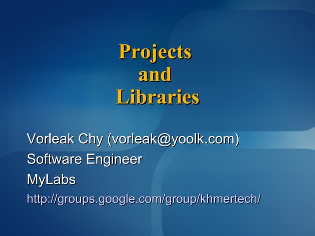 Ruby Projects And Libraries Ppt 3855