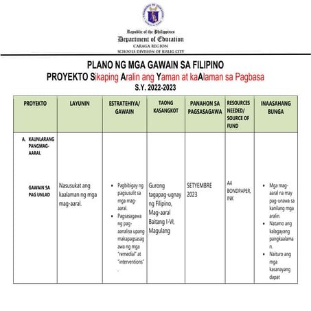 Project SAYA- Action Plan in Filipino.docx