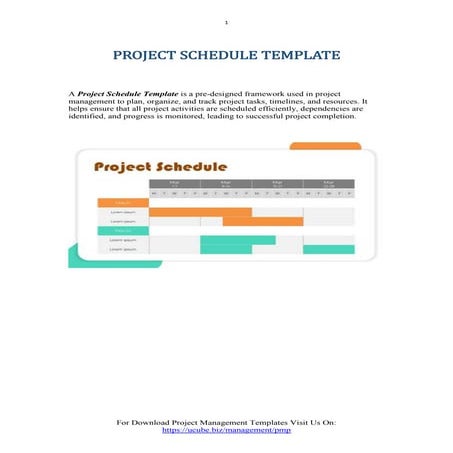 Project Schedule Template - Guide 2024.docx