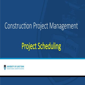 Building Success: Project Scheduling Essentials | PPT