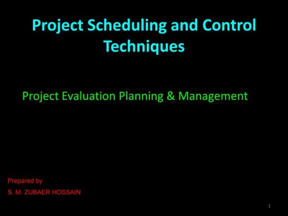 Pert & cpm project management | PPTX