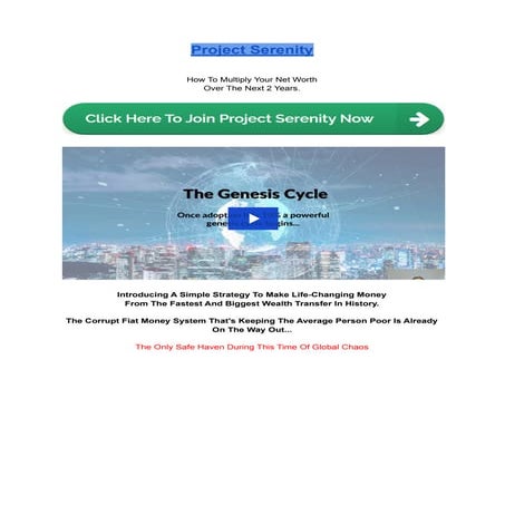 Project Serenity | PDF