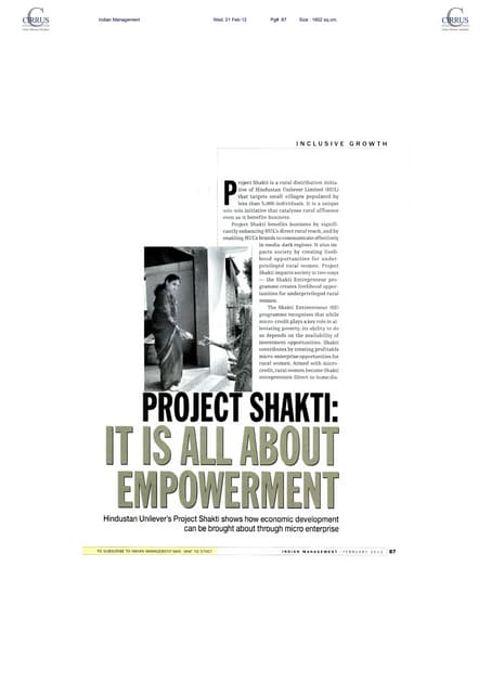 PROJECT SHAKTI | PPTX