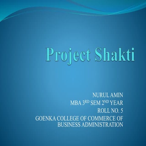 Project shakti | PPTX