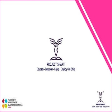 Project Shakti PPT by Marriott hotel India | PPTX