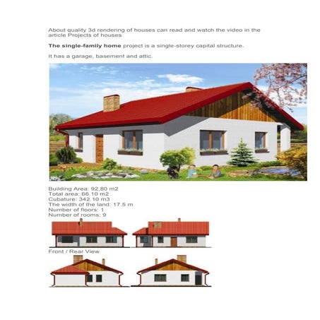 Projects of small house front elevation designs | PDF