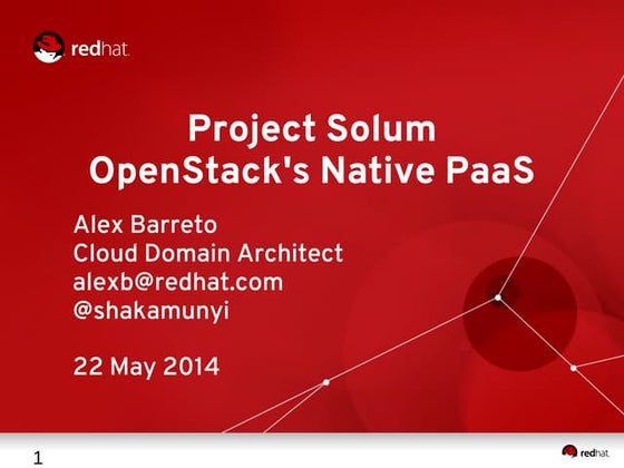 Solum - OpenStack PaaS / ALM - Austin OpenStack summit | PPT