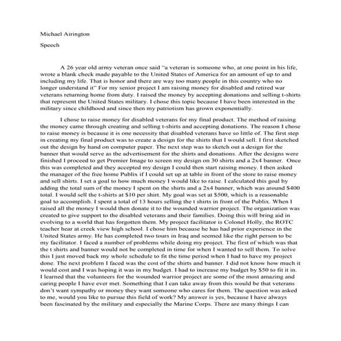 Project speech | PDF