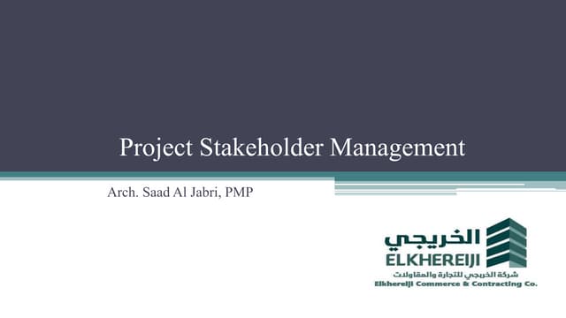 Stakeholder Management | PDF