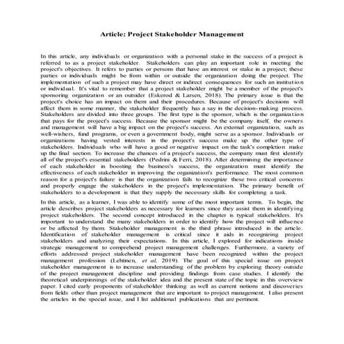Stakeholders | PPS