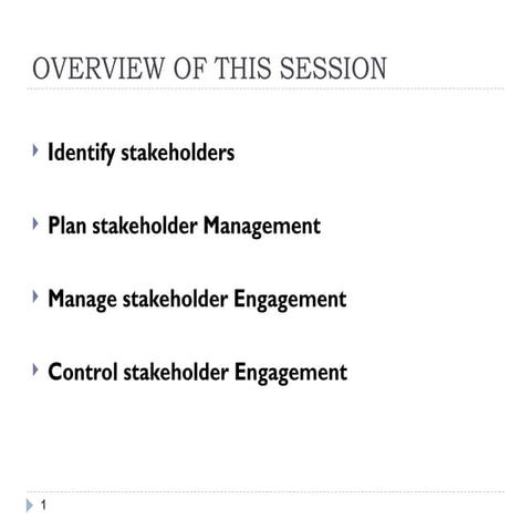 Project stakeholder Management in project | PPT