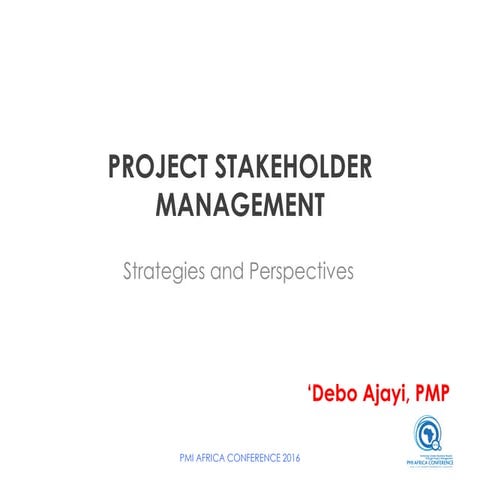 Project stakeholder management | PPTX