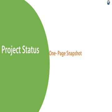 Project status one page | PPT
