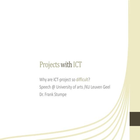 Projects with ict | PPT