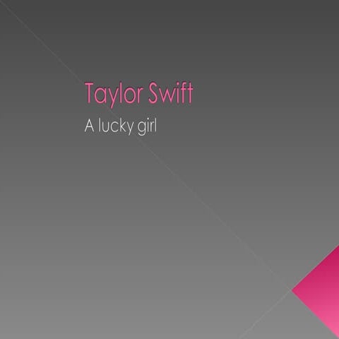 Project taylor swift | PPT