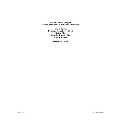 Software Engineering Use Case Project | DOC