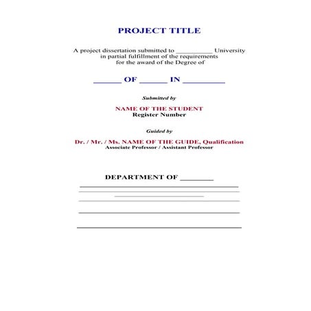 Project Template - Artificial Intelligence and Data Science | DOCX