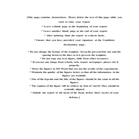 Project thesis template-1 | PDF