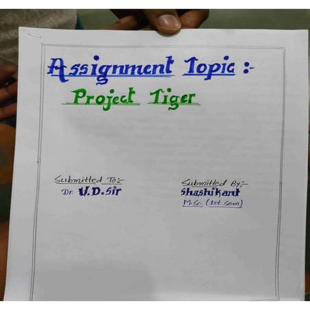 Project Tiger: A brief introduction about project Tiger | PDF
