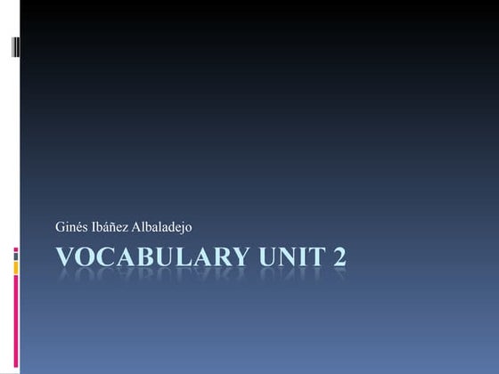 Let's switch on! unit 2 | PPT