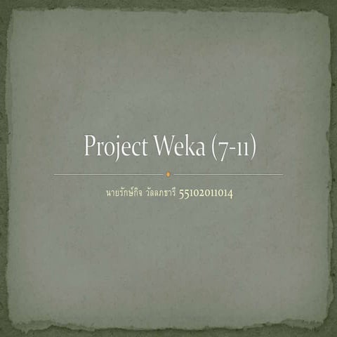 Projectweka7 11 55102011014 | PPT