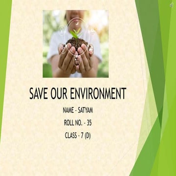 SAVE OUR EARTH | PPT