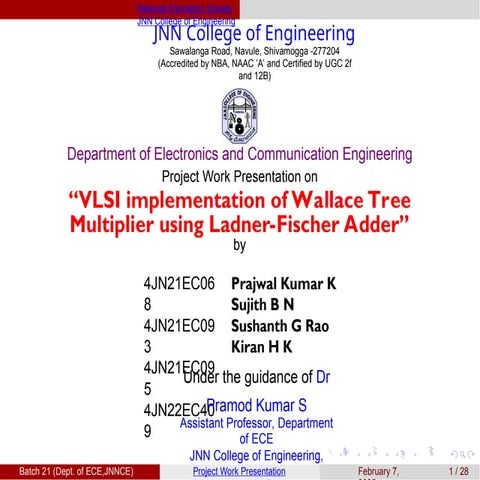 Project_Work_Presentation vlsi implementation .ppt