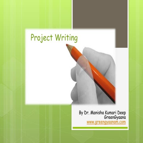 Project writing | PPTX