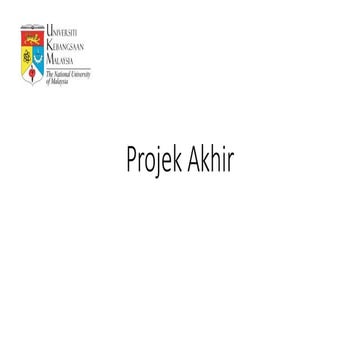 Projek akhir | PPT