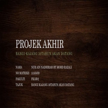 Projek akhir | PPT