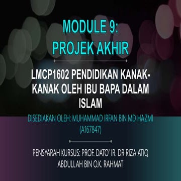 Projek akhir | PPTX