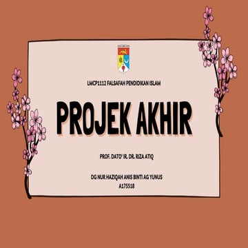 PROJEK AKHIR: GURU YANG DIIMPIKAN | PPT