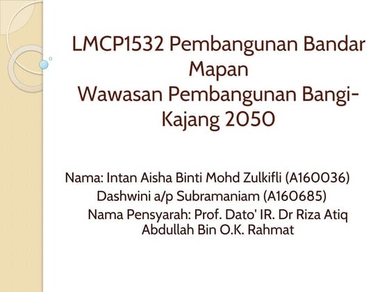 Perancangan bandar mapan(12) | PPT