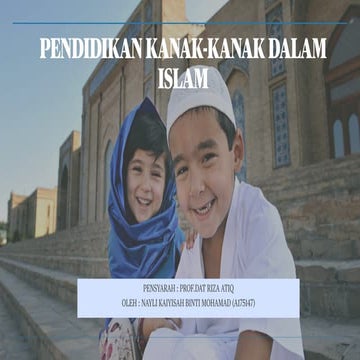Projek akhir pendidikan kanak kanak islam | PDF