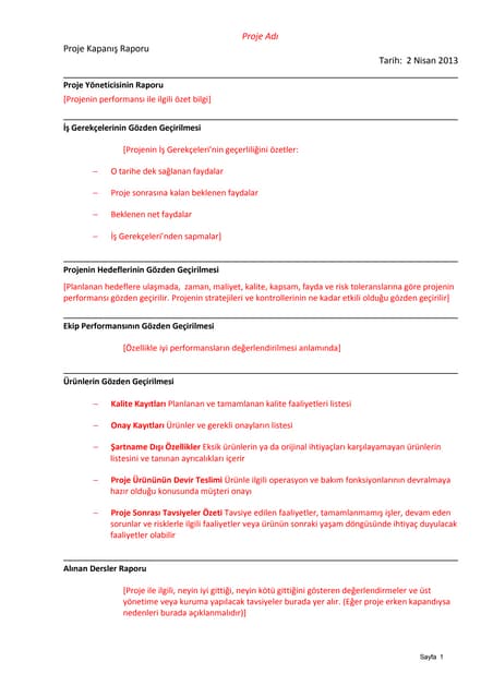 Olaganustu durum raporu | DOC