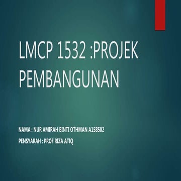 Projek pembangunan | PPTX