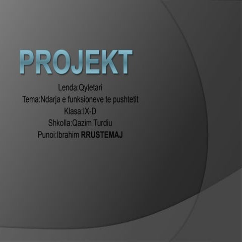 Ndarja e funksioneve te pushtetit | PPTX