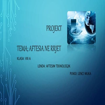 aftesia ne rrjet | PPTX