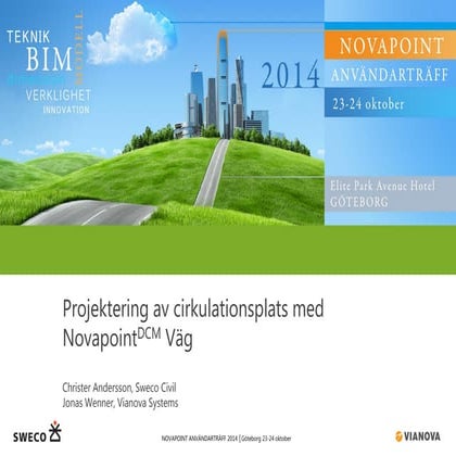 Projektering av cirkulationsplats med novapoint dcm väg | PDF | Rail ...