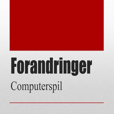 Projekt forandringer | PPTX