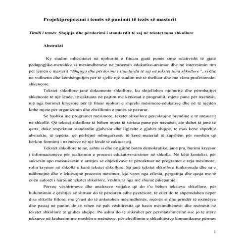 Projekti duke u perpunuar | PDF