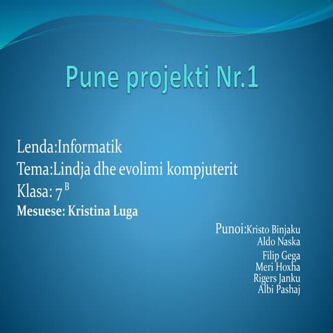 Projekt Informatike | PPTX