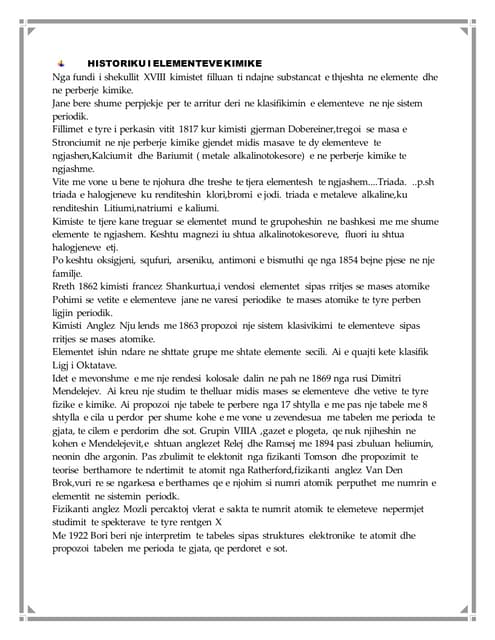 Roli i elementeve kimikë në jetën e njeriut | PPT