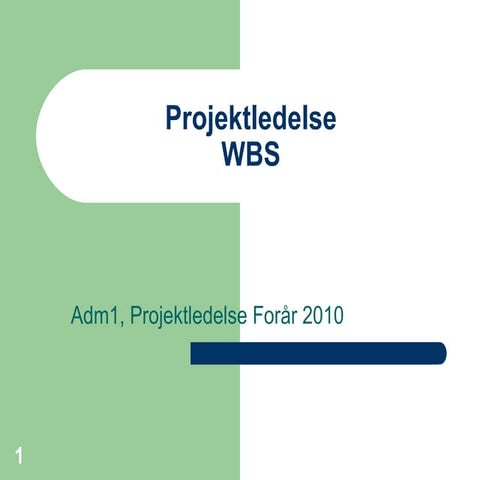 Projektledelse 3 | PPT